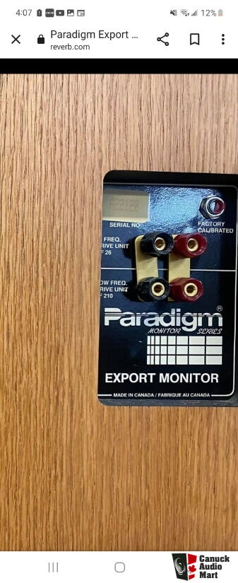 Paradigm Export Monitors Photo #4726699 - Canuck Audio Mart