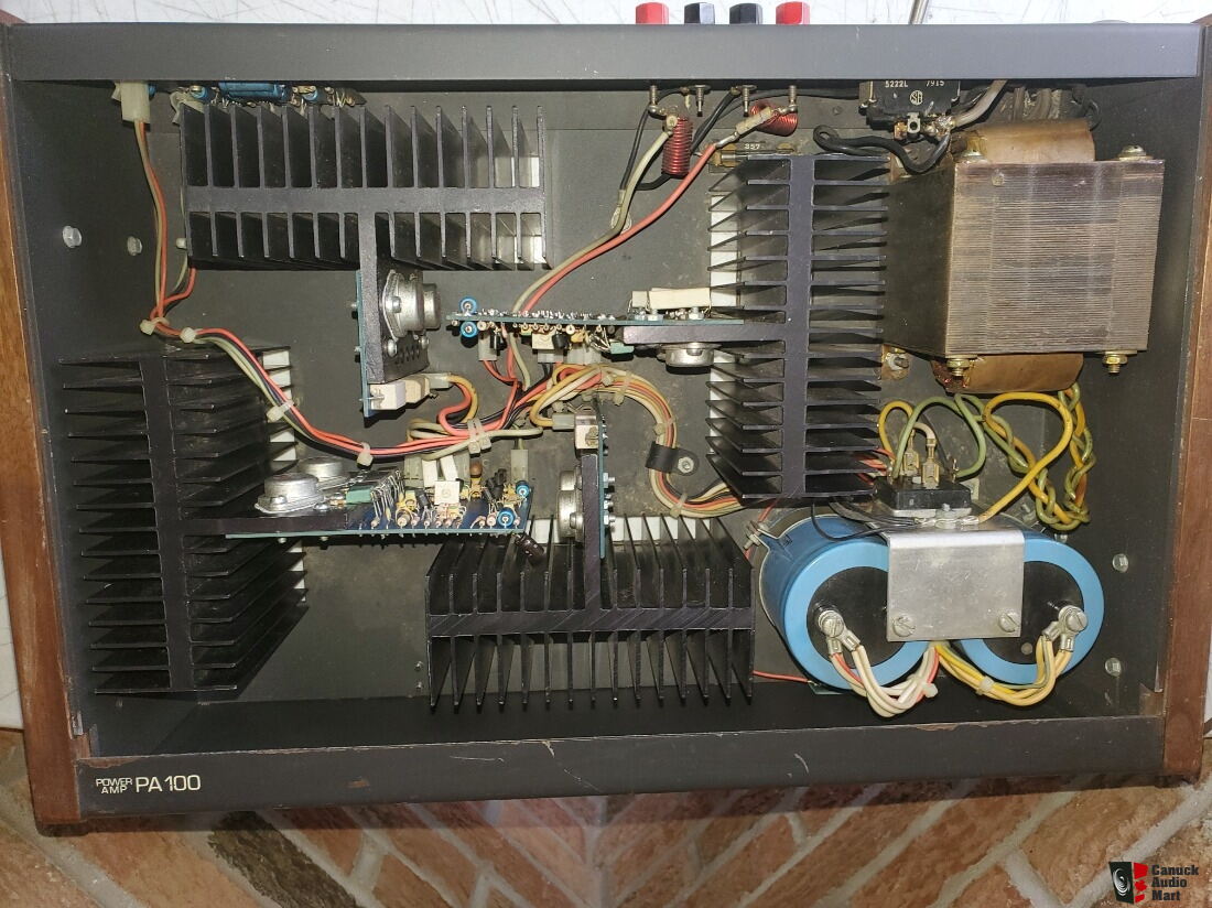 Audio Design PA 100 stereo amplifier with wood side panels will ship ...