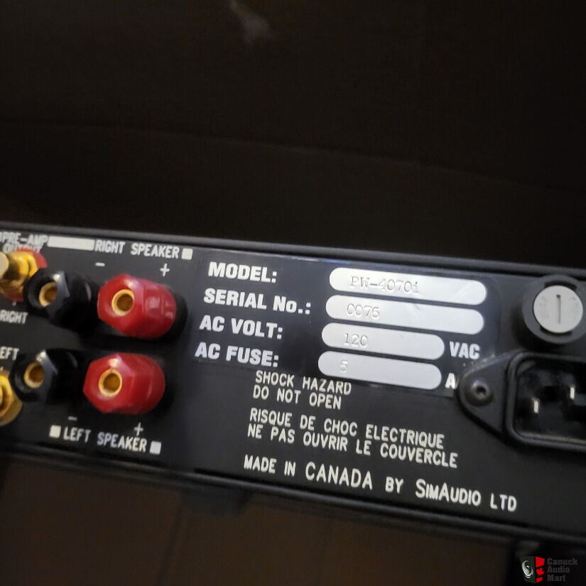 Celeste PW-4070i Simaudio integrated pw-4070i intergrated amplifier ...