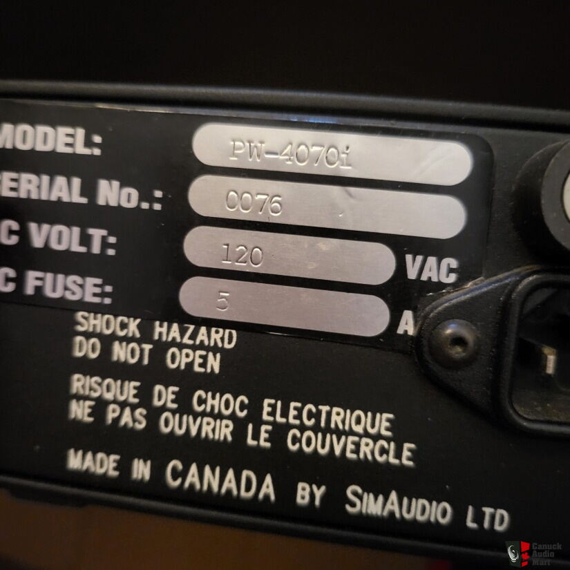 Celeste PW-4070i Simaudio integrated pw-4070i intergrated amplifier ...