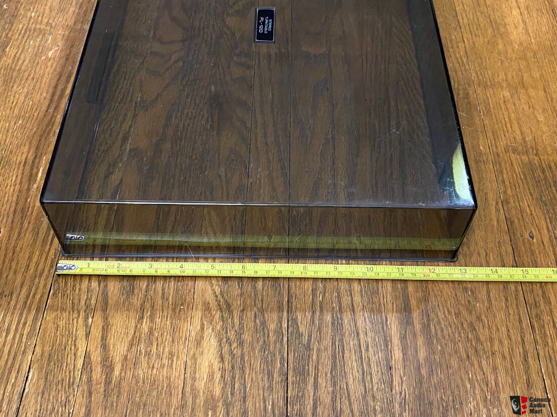 Turntable dust cover Technics 16 3/8 x 13 Pioneer PL-12D good used ...