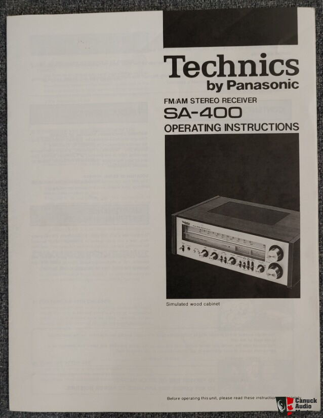 Technics SA-400 Receiver Photo #4735920 - UK Audio Mart