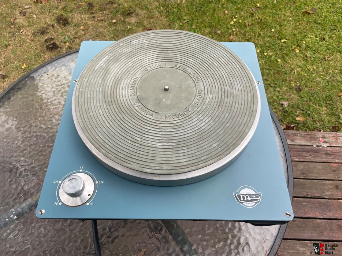Mccurdy broadcast turntable Photo #4739875 - Canuck Audio Mart