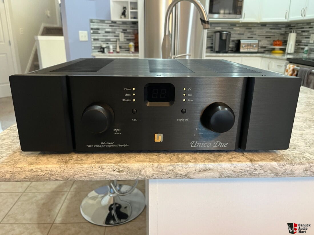Unison Research Unico Duo Integrated with built in Tube Preamp - Black ...