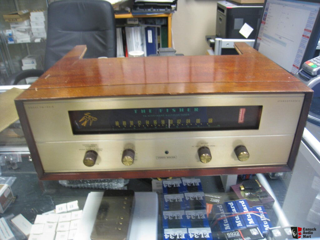 Fisher FM-100B TUBES FM tuner with wooden Case Photo #474125 - US Audio ...