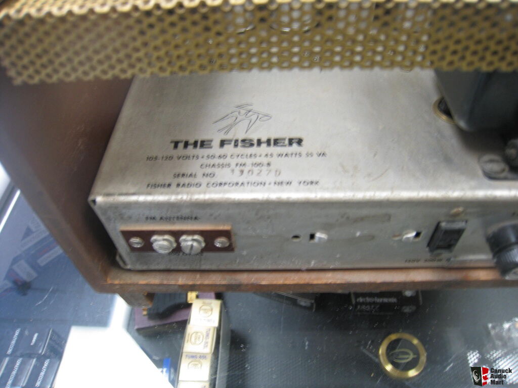 Fisher FM-100B TUBES FM tuner with wooden Case Photo #474133 - US Audio ...