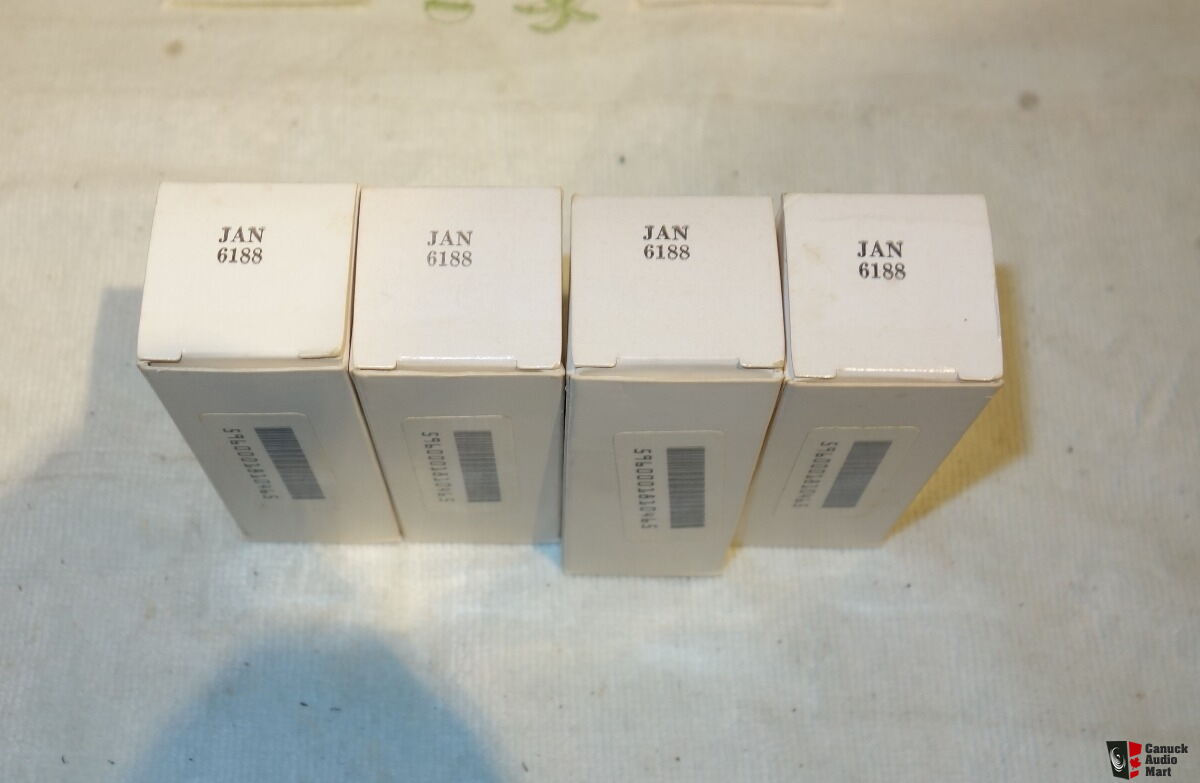 JAN Philips 6188 (Low noise 6SL7) Quad New in Box For Sale - US Audio Mart