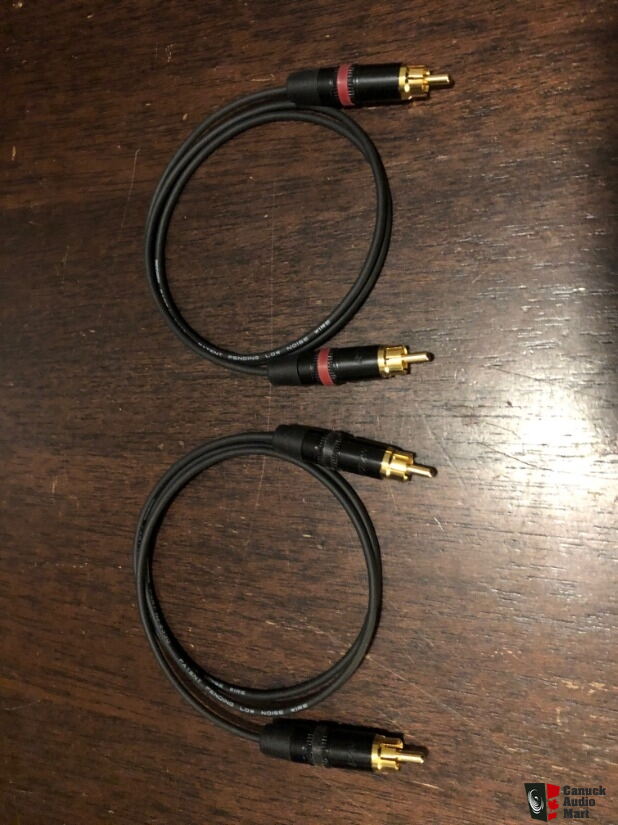 32" RCA Interconnect Pair: Mogami 2330 Cable with REAN/Neutrik RCA ...