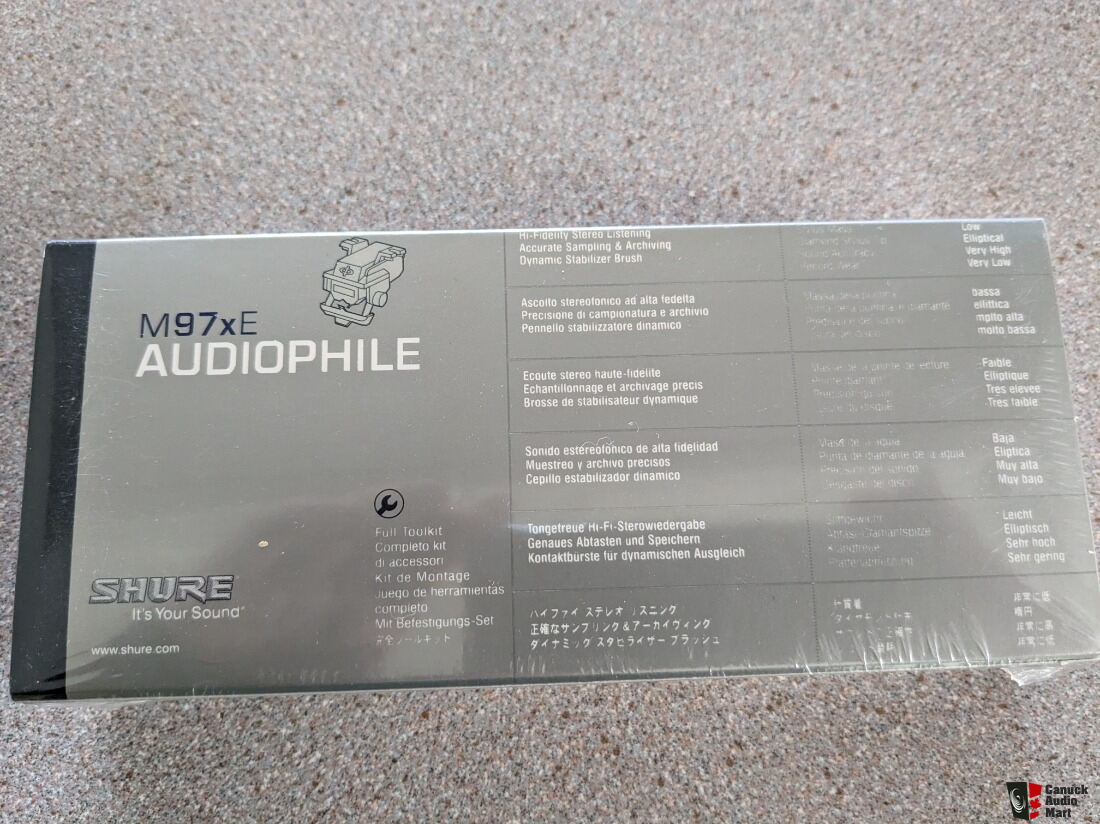 Shure M97xE Phono Cartridge Factory Sealed with Toolkit For Sale - US ...