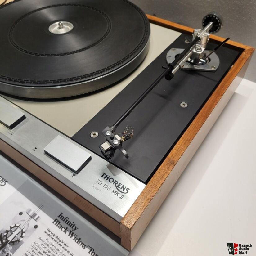 Thorens TD 125 mk II Infinity Black Widow ToneArm turntable Photo ...