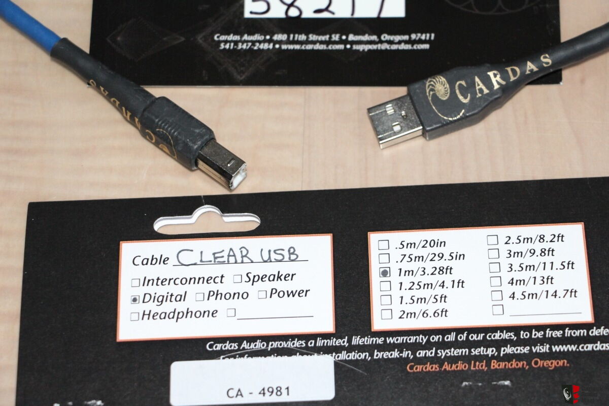 Cardas Clear USB Digital Cable 1m Photo #4760957 - Canuck Audio Mart