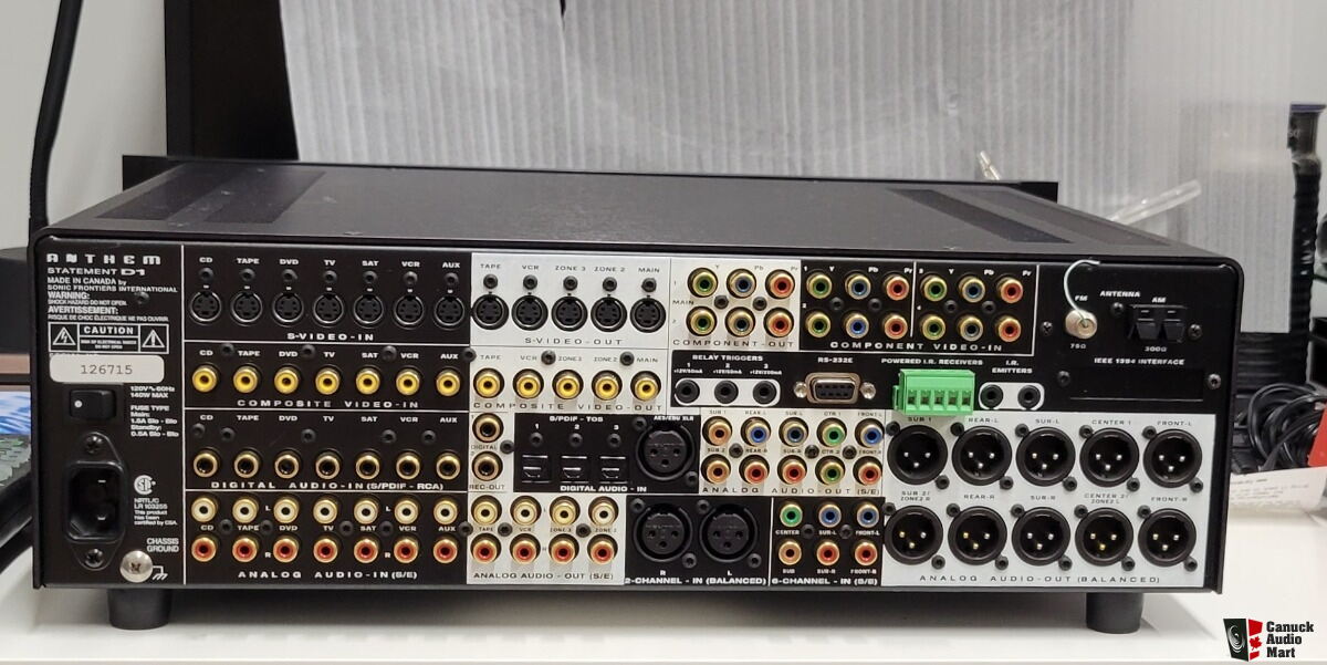 Anthem (by Sonic Frontiers) Statement D1 Photo #4762579 - Canuck Audio Mart