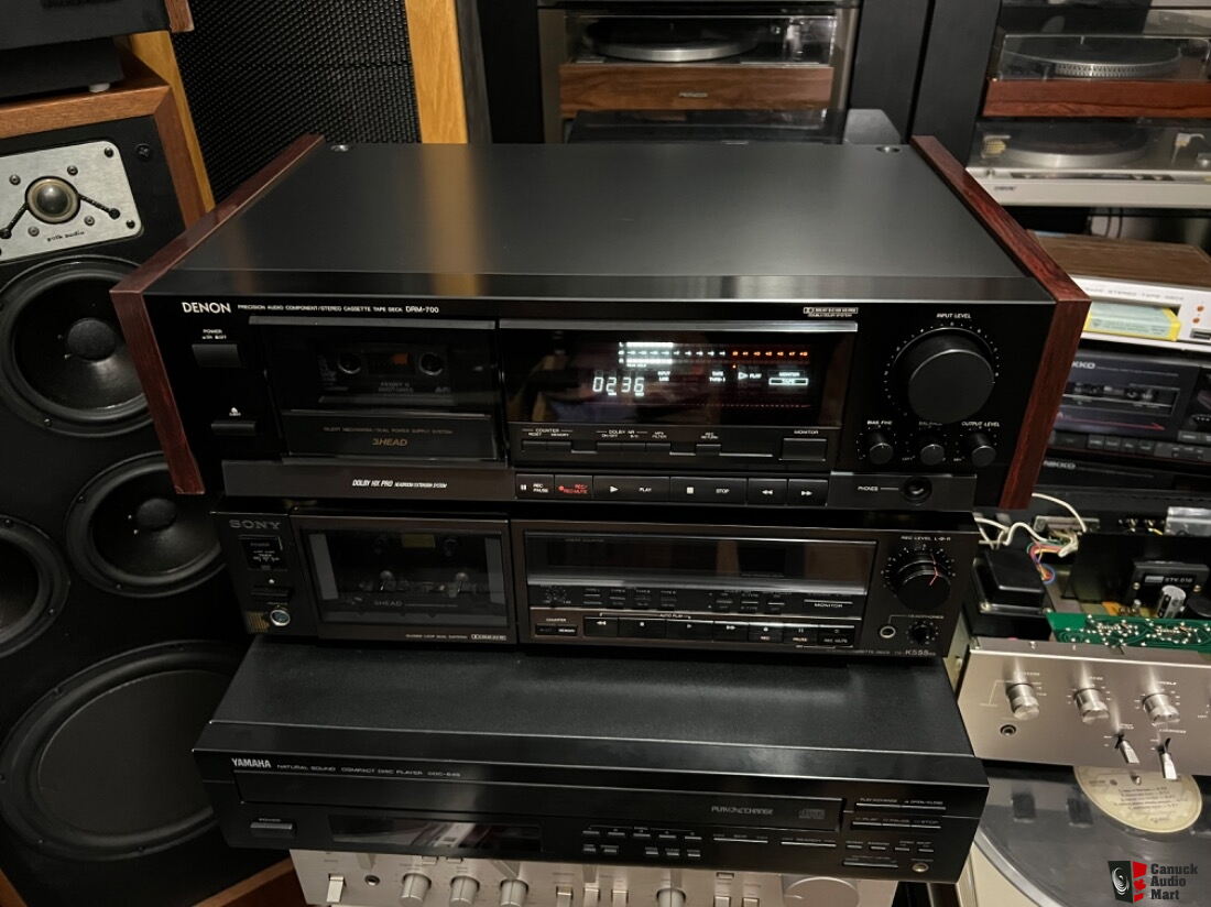 1989 Denon DRM-700 beautiful 3 Head Tape deck Japan Made works as new ...