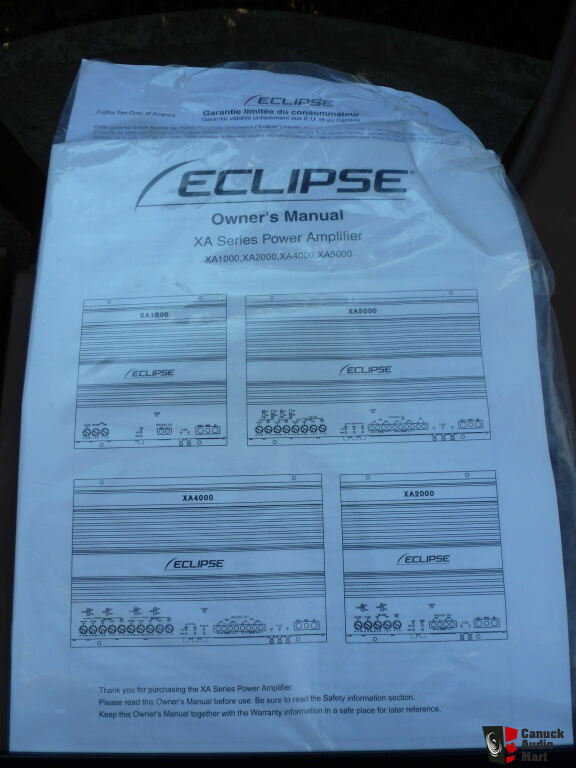 ECLIPSE 5-CHANNEL CAR POWER AMPLIFIER MODEL XA 5000-EXCELLENT Photo ...