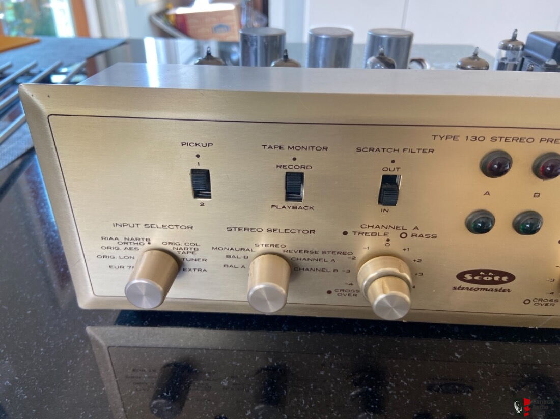 H.H. Scott 130 stereo tube pre-amplifier excellent Photo #4768746 ...