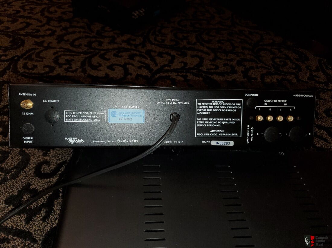 Magnum dynalab FT101A analog FM tuner- $750 Photo #4769140 - Canuck ...