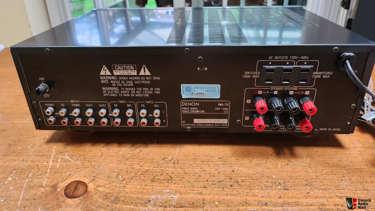 Denon PMA-720 Integrated Stereo Amplifier Photo #4770250 - Canuck Audio ...