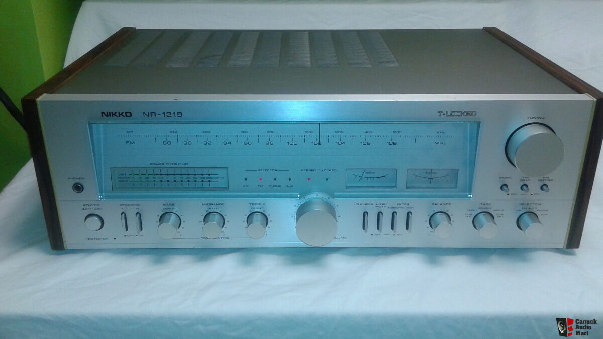 Nikko NR-1219 AM/FM Stereo MONSTER Receiver 100 watts Per Channel Top ...