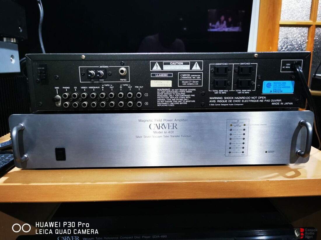 Carver CT-Seven 7 Tuner Pre-Amplifier, Remote, Sonic Hologram Photo ...