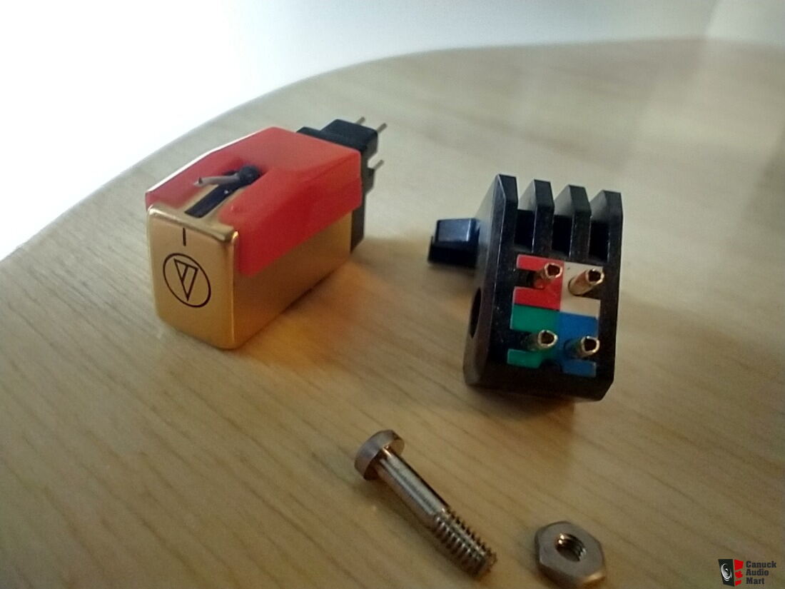 Audio Technica AT132EP p-mount cartridge + standard mount adapter Photo ...