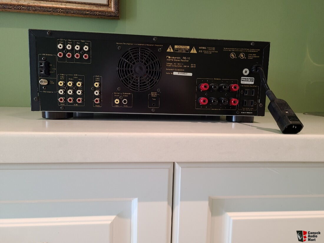 Nakamichi RE 10 AM FM Receiver. 100 Watts per channel into 8 ohms Photo ...