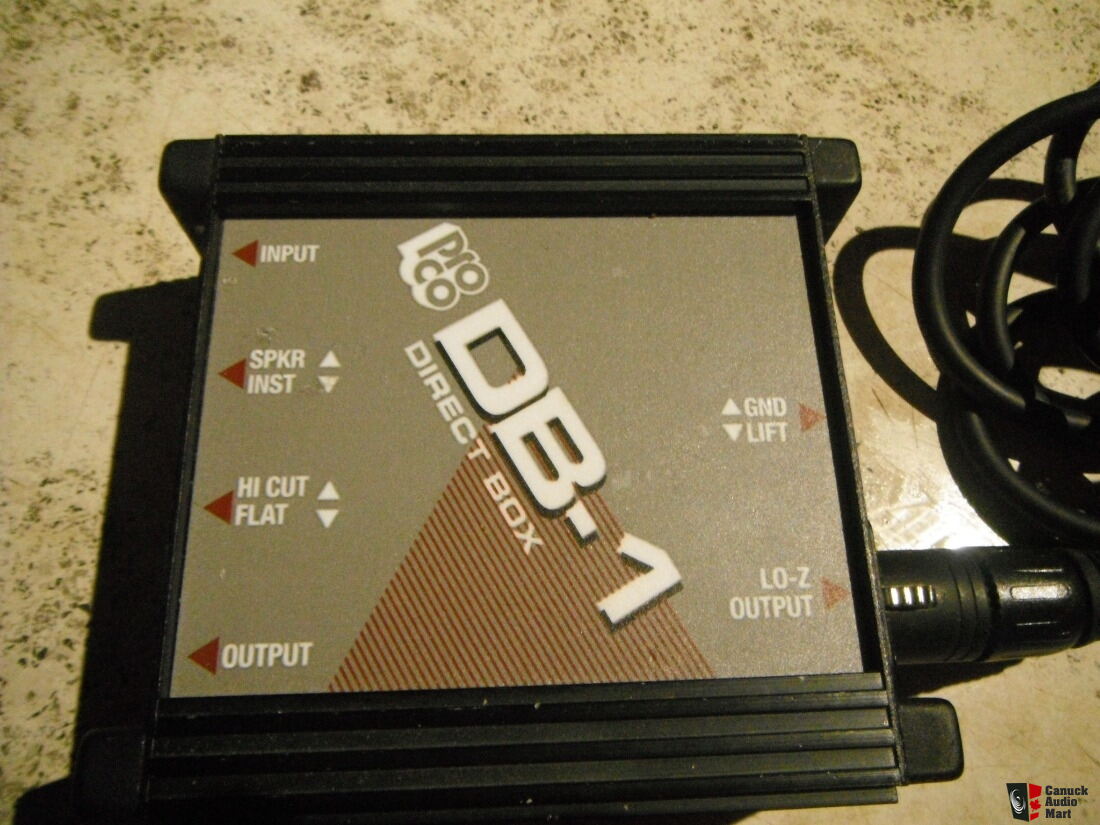 Pro-Co DB-1 Passive Direct Box For Sale - US Audio Mart