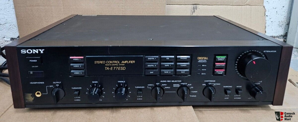 Serviced* SONY TA-E77ESD Preamplifier Stereo Control Amplifier PreAmp ...