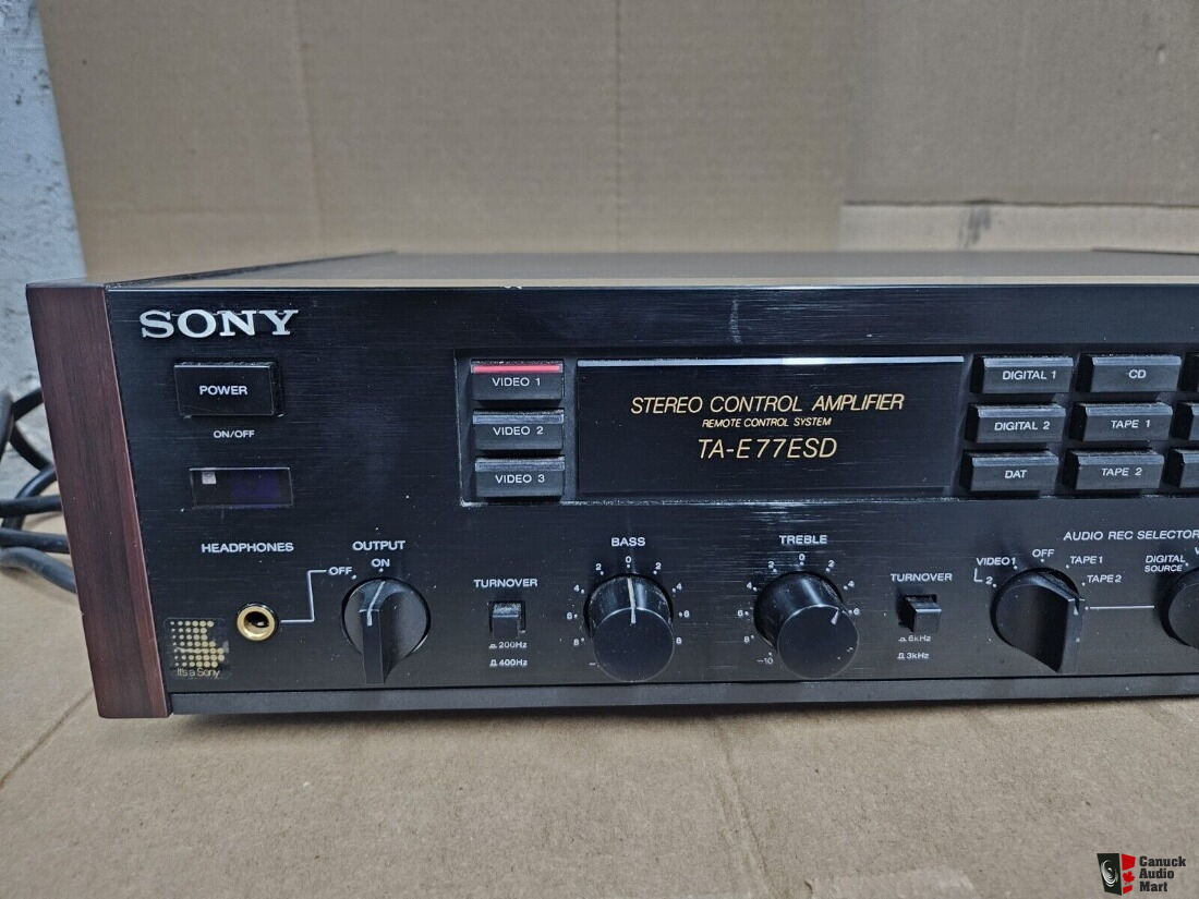 Serviced* SONY TA-E77ESD Preamplifier Stereo Control Amplifier PreAmp ...