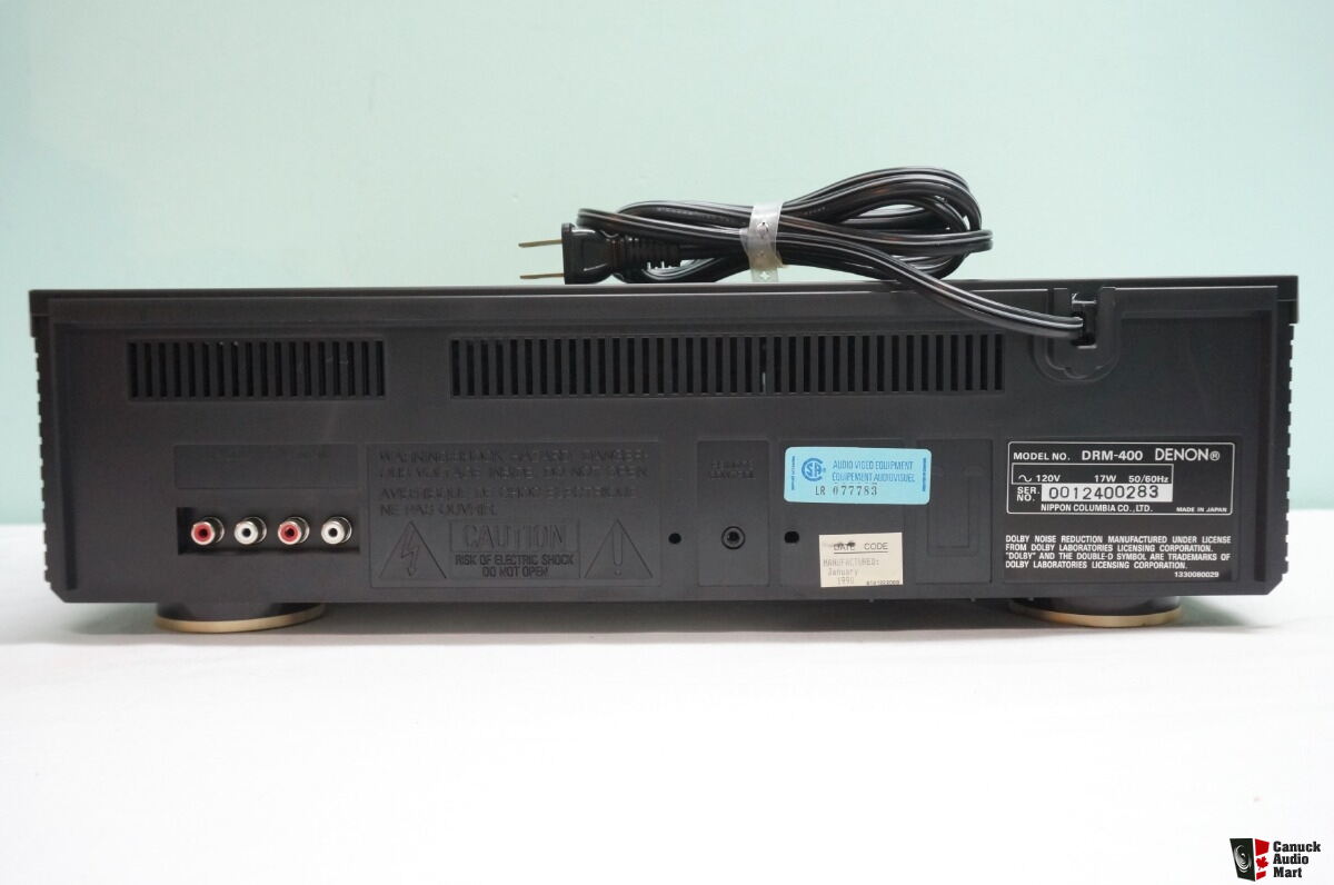 Denon DRM-400 stereo cassette deck (2 motor transport and Dolby B+C ...