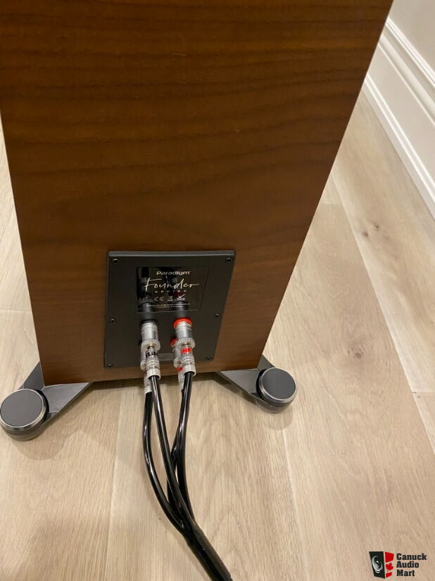 Paradigm Founder 100F Speakers - Mint As New In Walnut Photo #4789043 ...