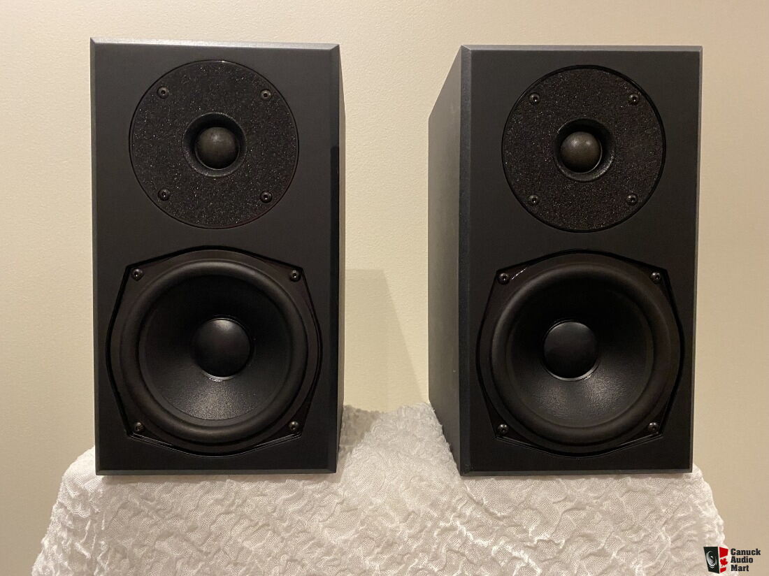 Totem Mite Bookshelf Speakers - Satin Black For Sale - Canuck Audio Mart