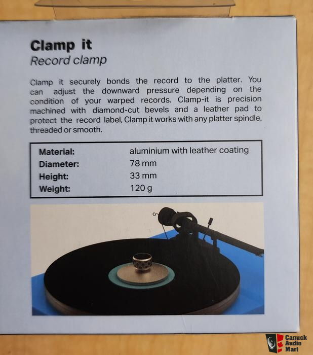 Pro-Ject Clamp It Record Clamp - Shipping Included Photo #4812459 ...
