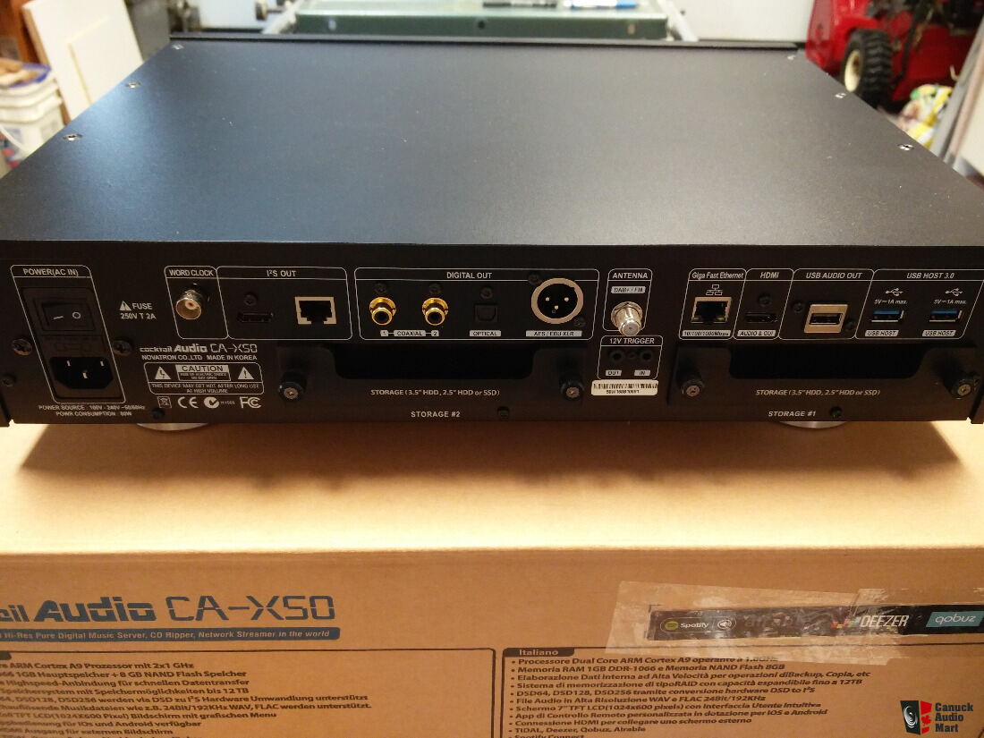 Cocktail Audio CA-X50 Music Server, Streamer with Hard drive Photo ...