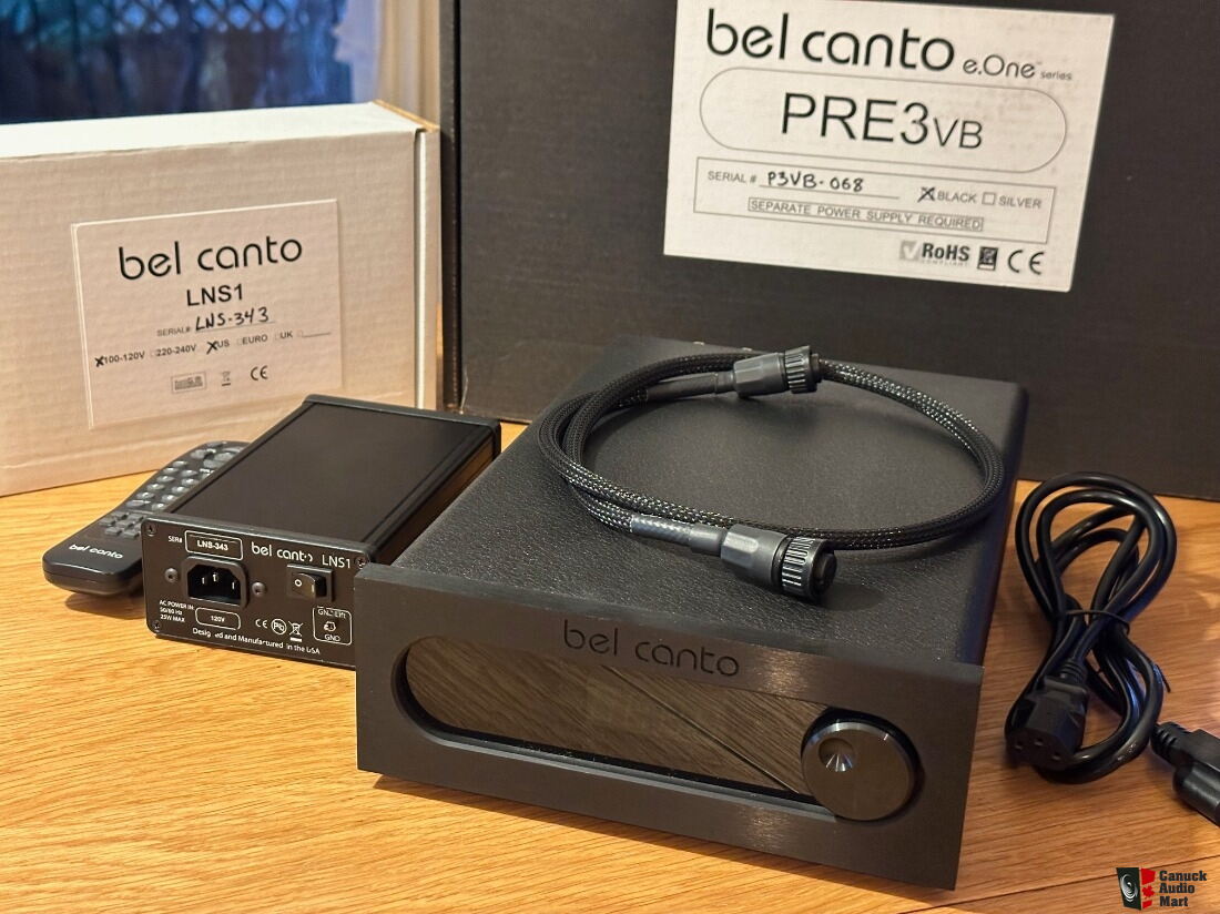 Preamp BEL CANTO PRE3 VBS + LNS1 PS For Sale - Canuck Audio Mart