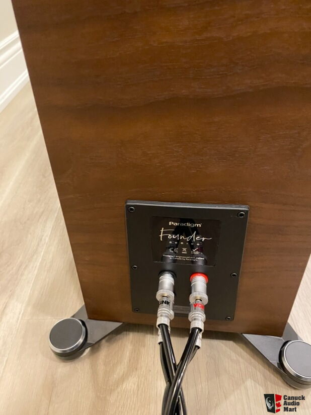 Paradigm Founder 100F Speakers - Mint As New In Walnut Photo #4819112 ...