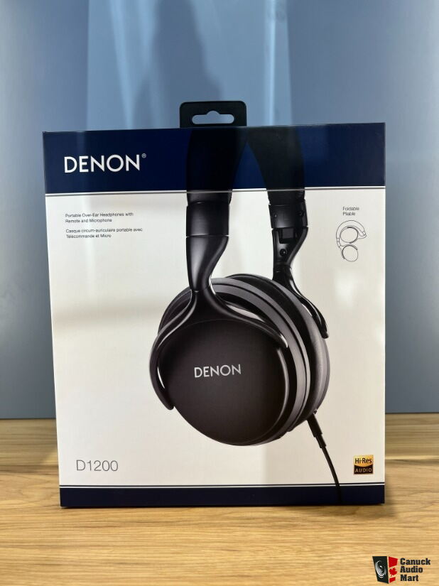 Denon AHD 1200 Wireless Over Ear Headphones - Black - Brand New In Box ...