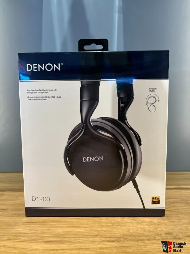 Denon AHD 1200 Wireless Over Ear Headphones - Black - Brand New In Box ...