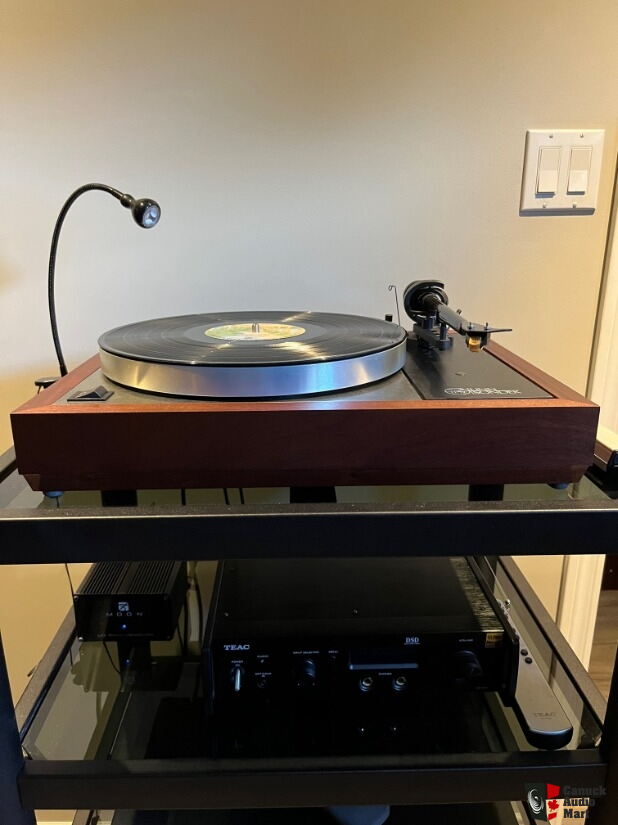 Linn LP12 with new Linn Plinth in Rosenut For Sale - Canuck Audio Mart
