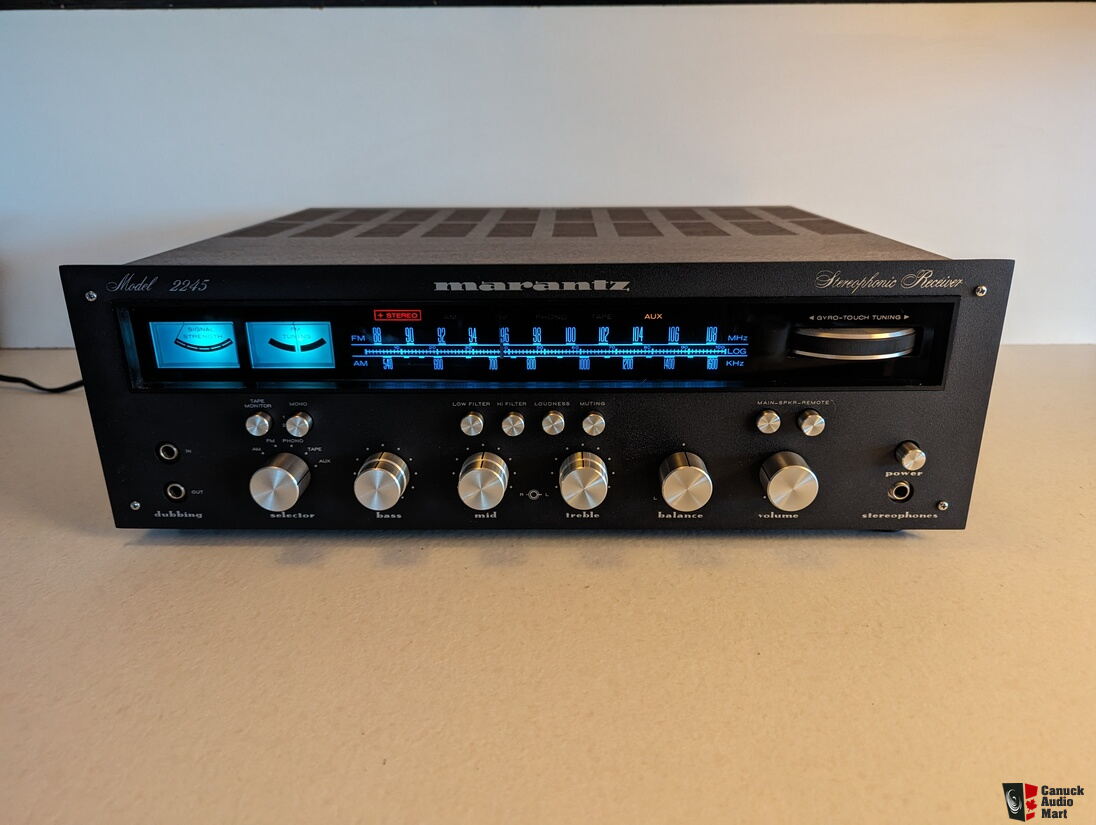 Marantz 2245 Stereo Receiver *Serviced* w/Black Faceplate For Sale - US ...