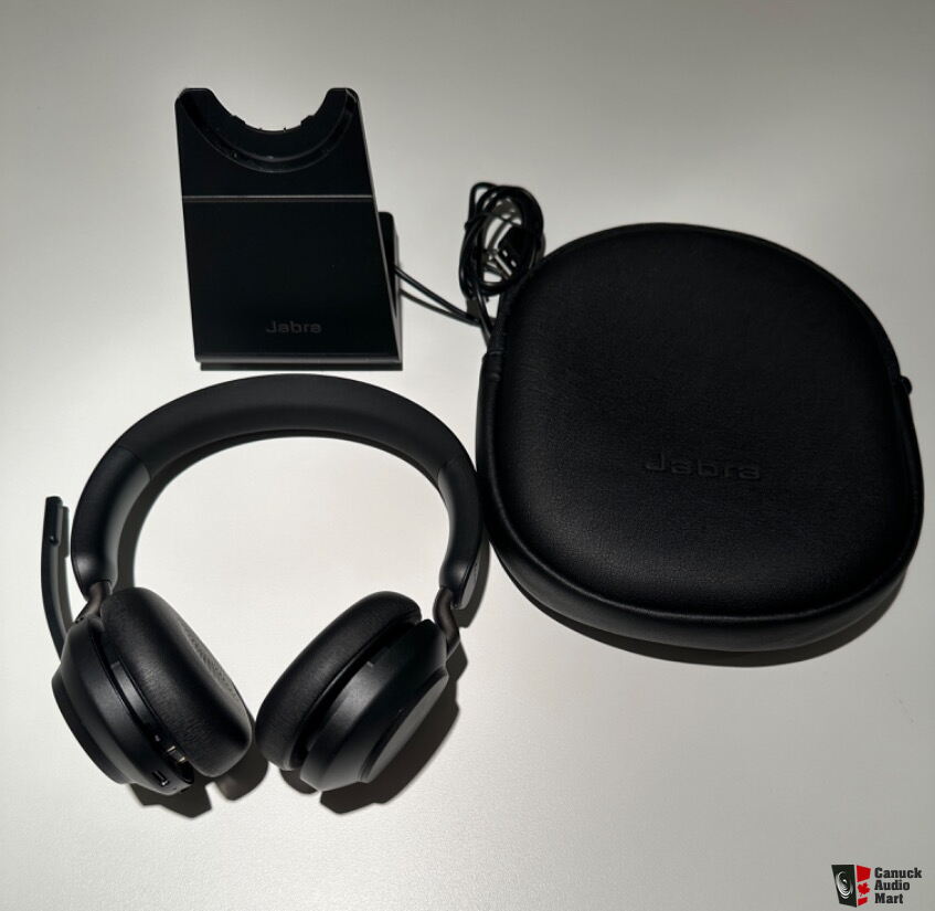 Jabra Evolve2 65 wireless stereo headphones with microphone For Sale ...