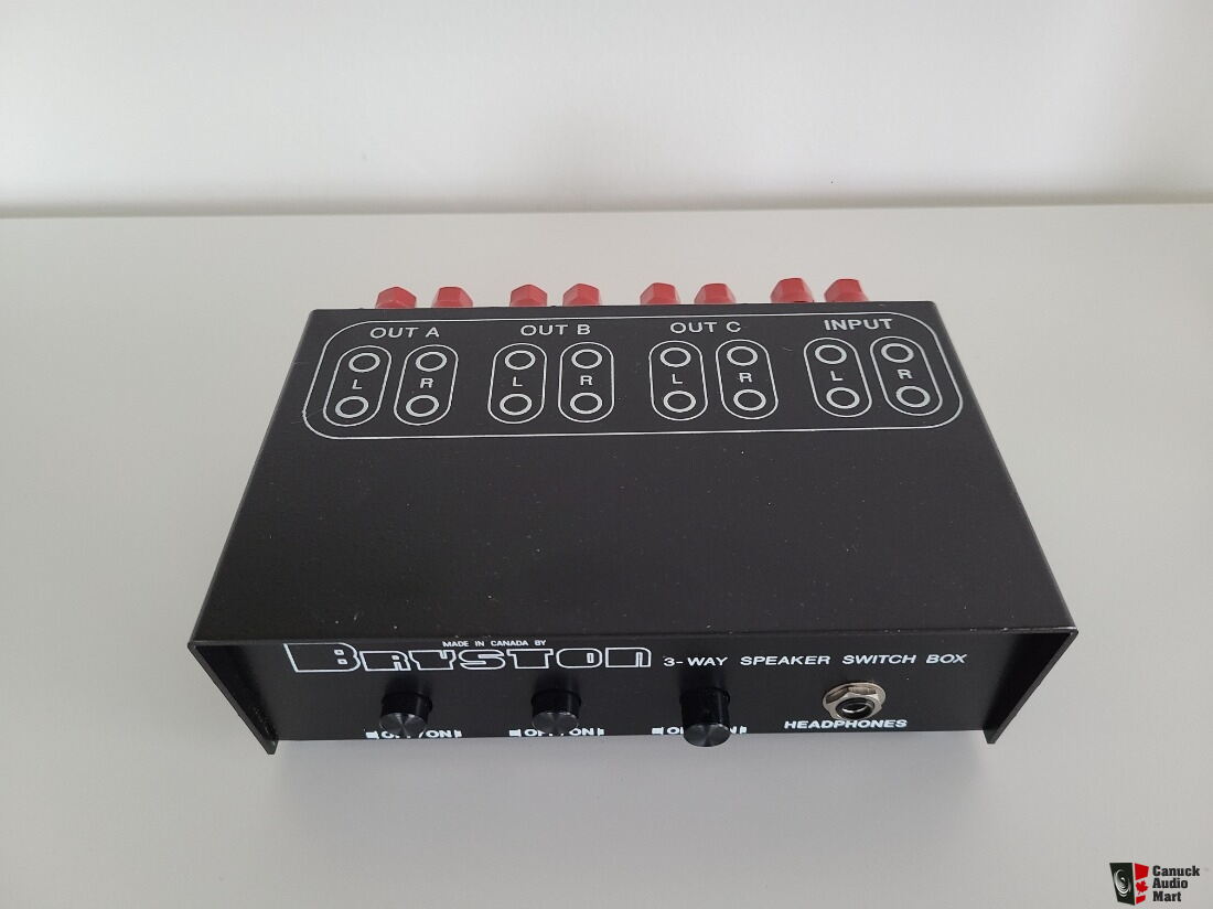Bryston 3WSB THREE-WAY Speaker SWITCH BOX - RARE Photo #4825886 ...