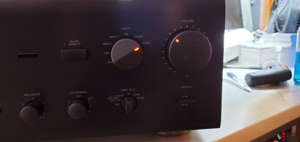 Yamaha AX-750 Stereo Integrated Amplifier Pre IN/OUT MM/MC Remote 110W ...