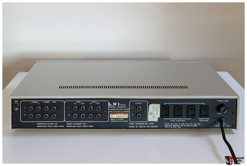 LXI AM4005 Stereo Preamplifier Photo #4831260 - Canuck Audio Mart
