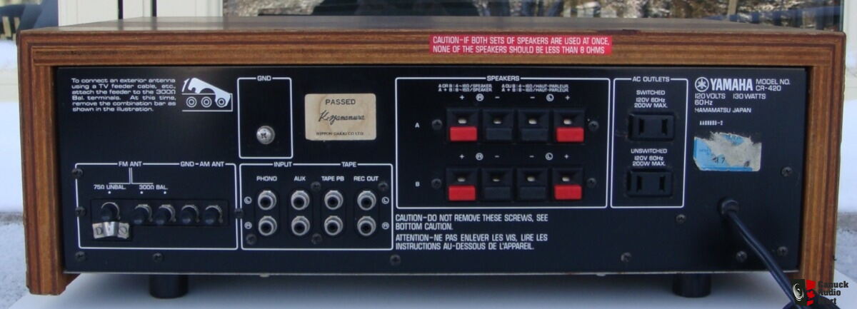 Yamaha CR-420 AM/FM Stereo Receiver + Manuals, Test Report (pdf) + More