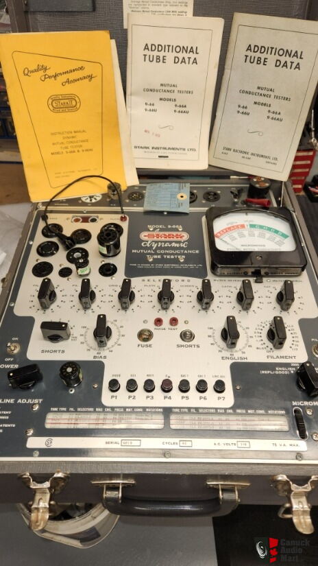 Stark 9-66A tube tester, excellent condition For Sale - Canuck Audio Mart