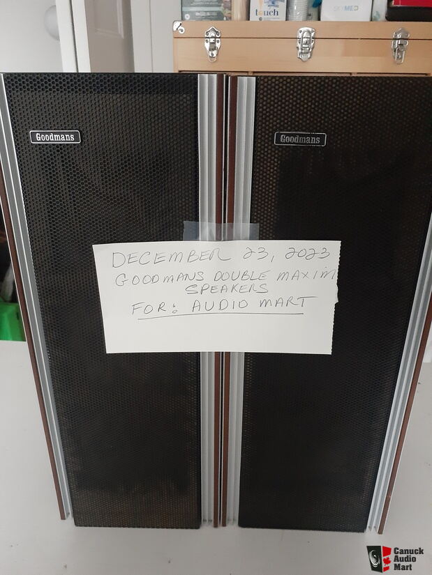 Rare Goodmans DOUBLE MAXIM Speakers Photo #4834376 - US Audio Mart