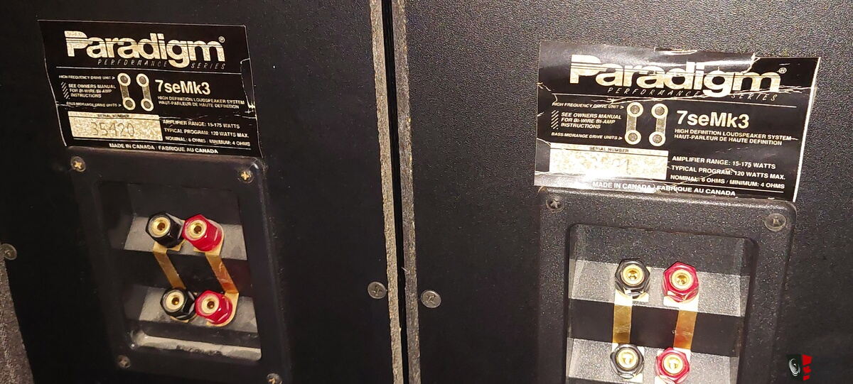 Paradigm 7se mk3 speakers Photo #4836467 - Canuck Audio Mart