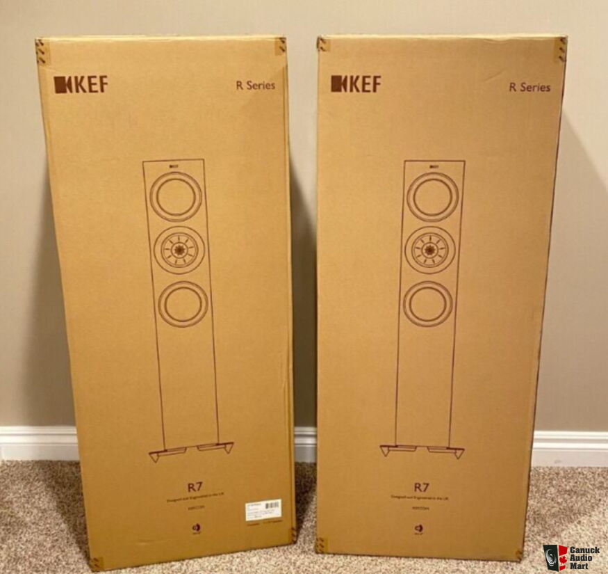 KEF R7 Pair - Walnut - Mint Condition/Like New Photo #4846937 - Canuck ...
