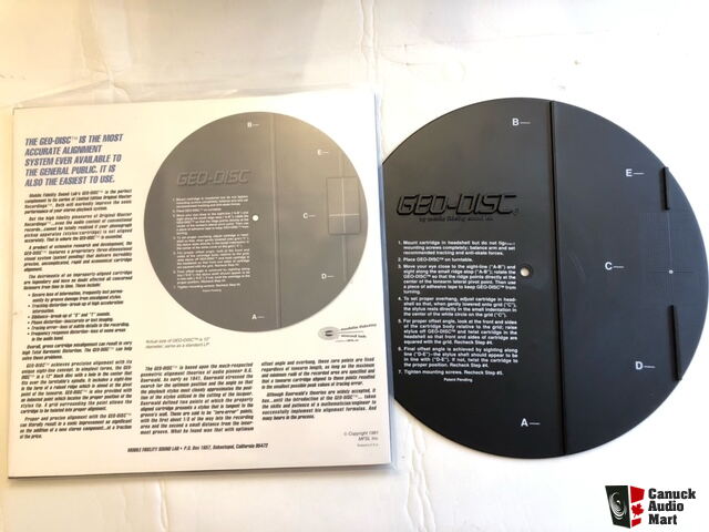 Mobile Fidelity Geo-Disc / cartridge protractor Photo #4851658 - Canuck ...
