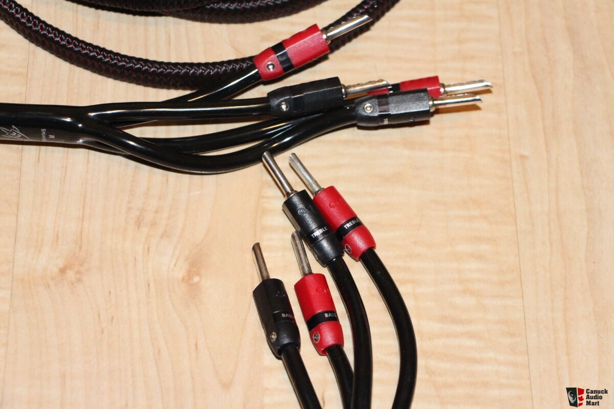 Audioquest Rocket 33 speaker cables, 8ft/2.5m, banana connectors Photo ...